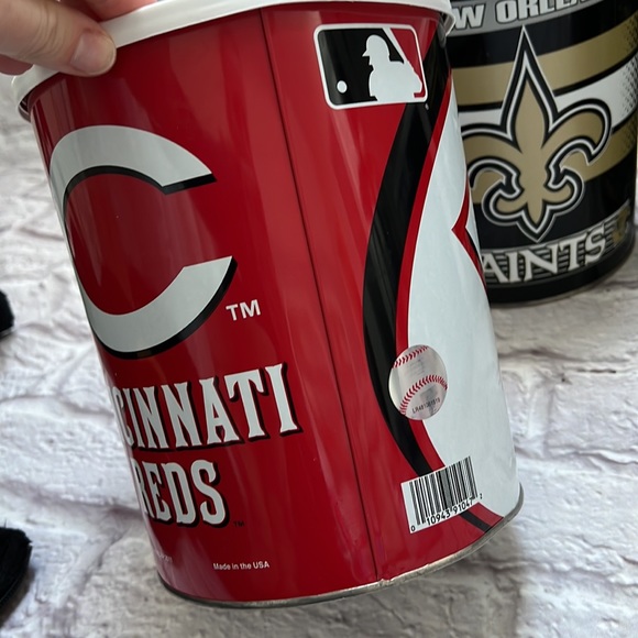 Storage & Organization | 1 Gallon Popcorn Tin Mlb Cincinnati Reds ...